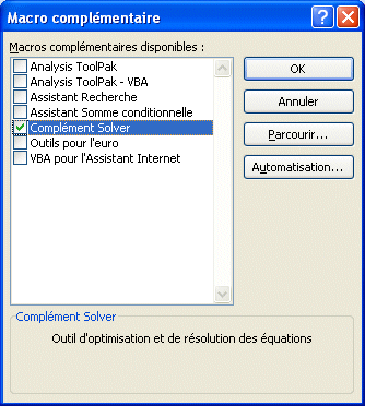 Excel 2007 /2010/2013: Exercice sur le Solveur