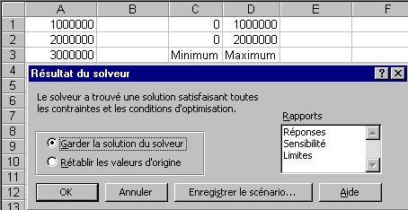Excel - Outils d'analyse